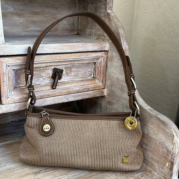 The Sak | Bags | The Sak Vintage Tan Brown Crochet Shoulder Bag | Poshmark